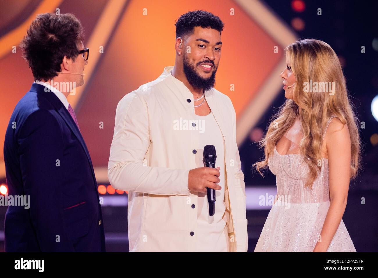 Cologne, Germany. 21st Apr, 2023. Sem Eisinger, winner of "Deutschland ...