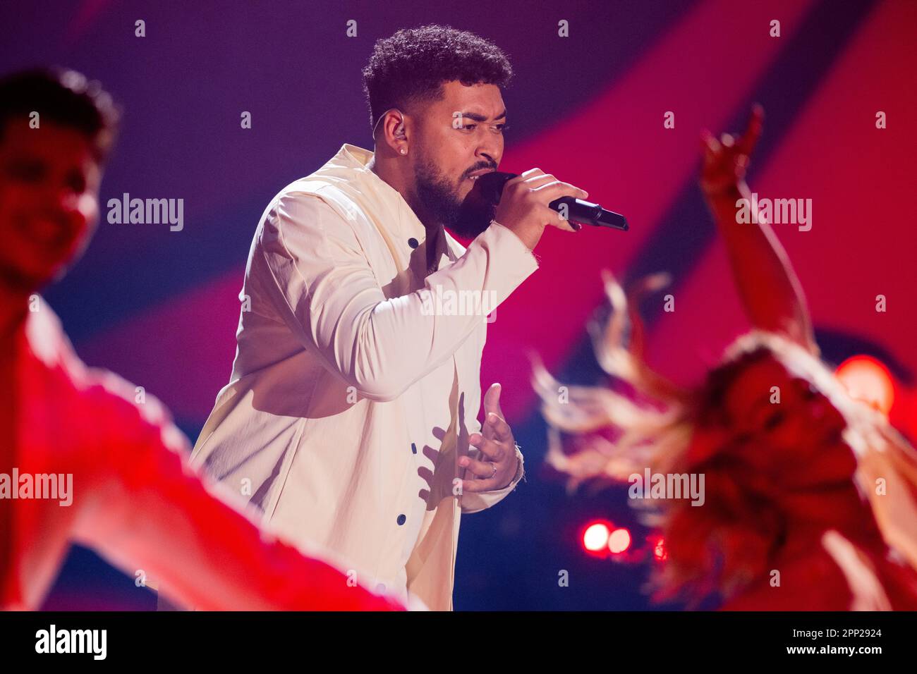 Cologne, Germany. 21st Apr, 2023. Sem Eisinger, winner of "Deutschland ...