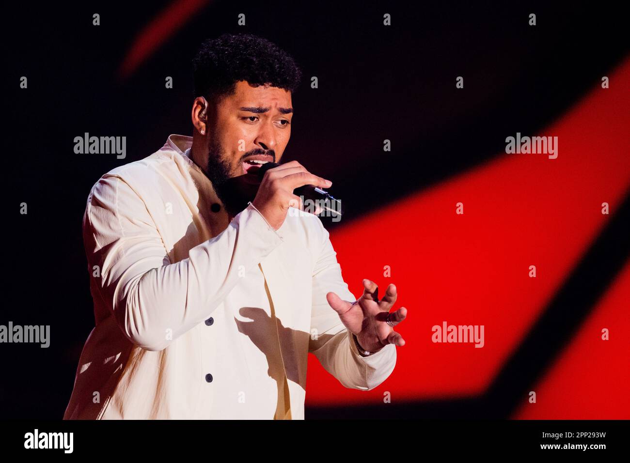 Cologne, Germany. 21st Apr, 2023. Sem Eisinger, winner of "Deutschland ...