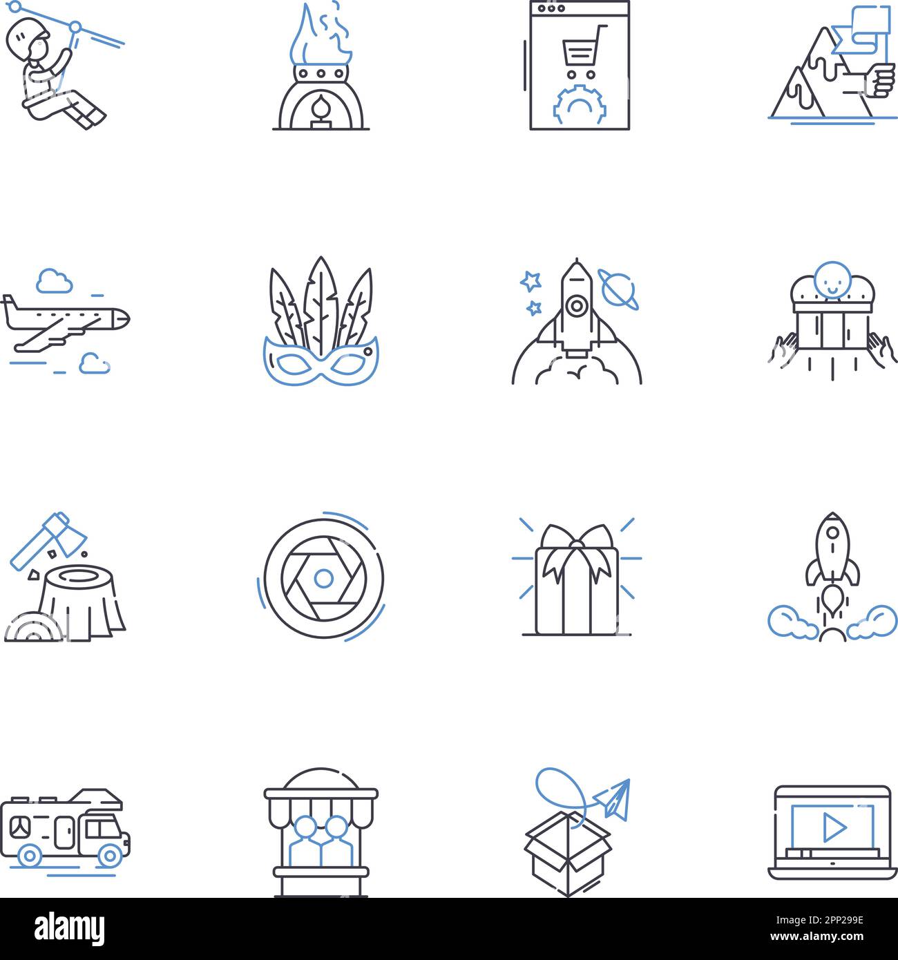 Cultural tourism line icons collection. Heritage, Tradition, Folklore ...