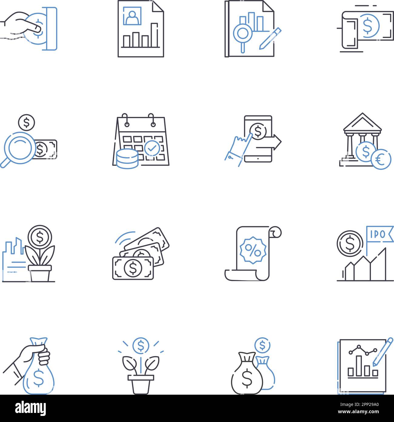 Mtary Commitment Line Icons Collection Loyalty Devotion Persistence