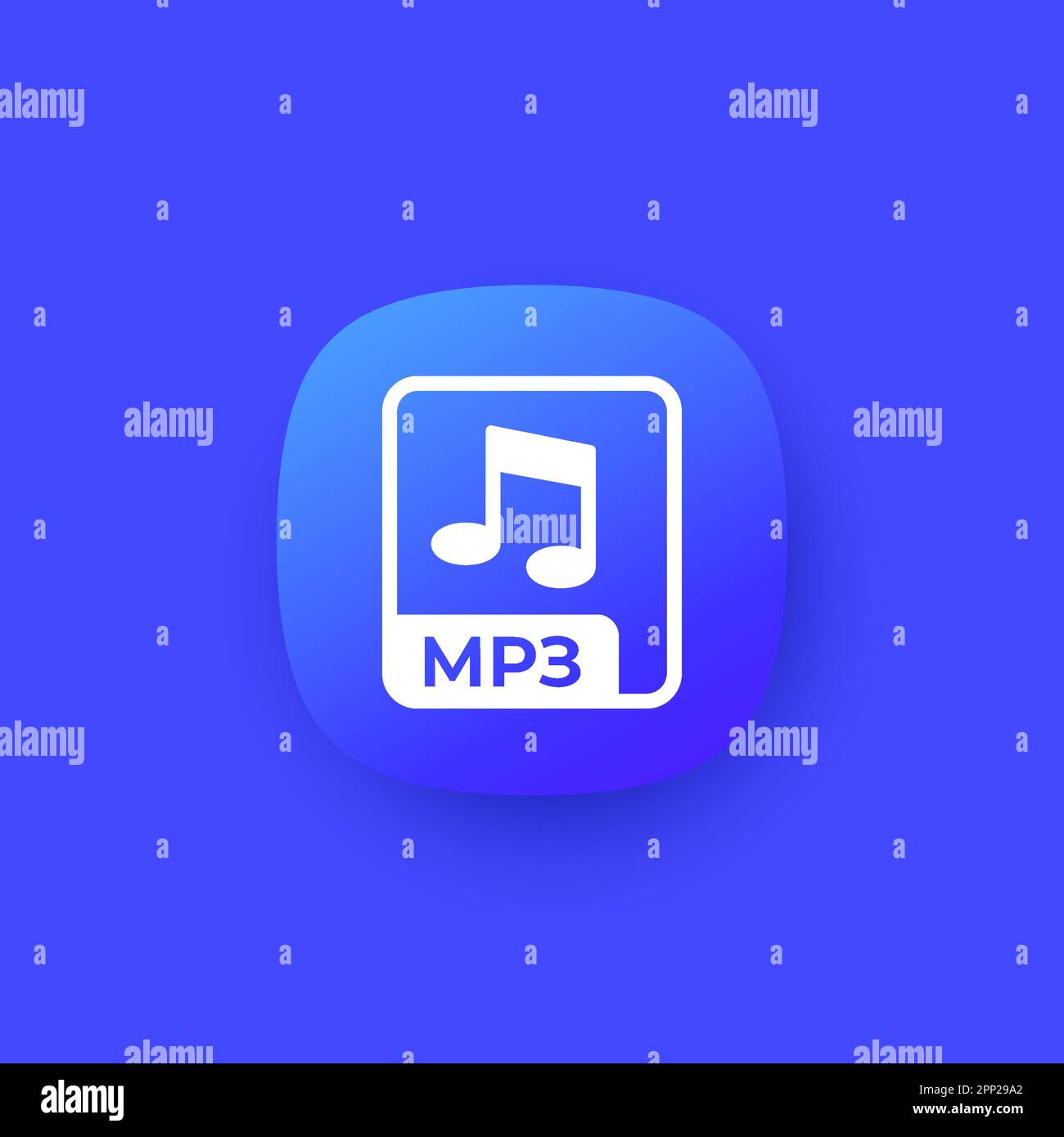 mp3 file icon, lossy audio format vector Stock Vector Image & Art - Alamy