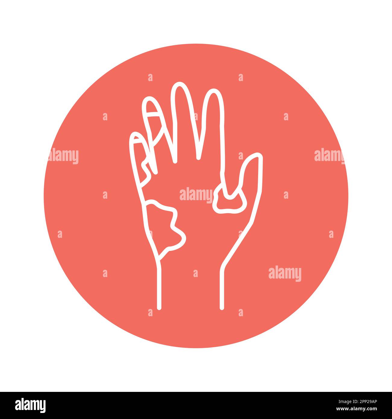 Scleroderma color line icon. Pictogram for web page Stock Vector Image ...