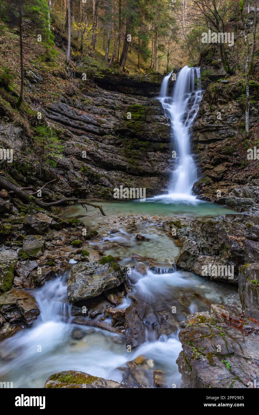 Jenbachtal waterfall hi-res stock photography and images - Alamy