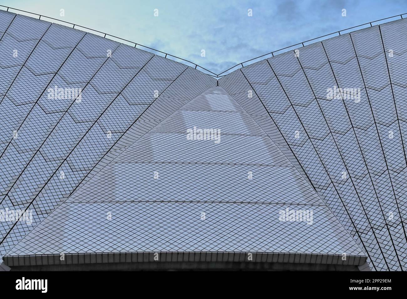 575 Detail-view at twilight from the west of the Sydney Opera House ...