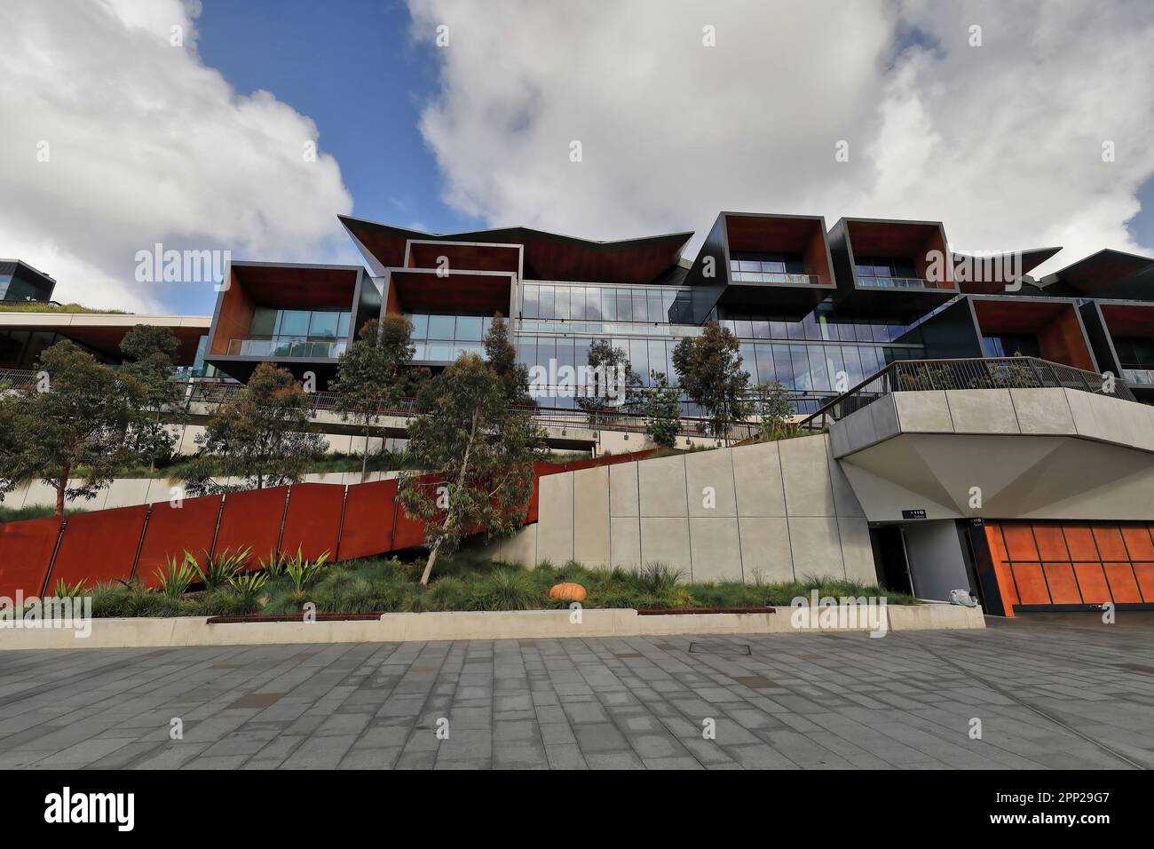 599 Modern ICC buildings in Tumbalong Park of Darling Harbour precinct ...