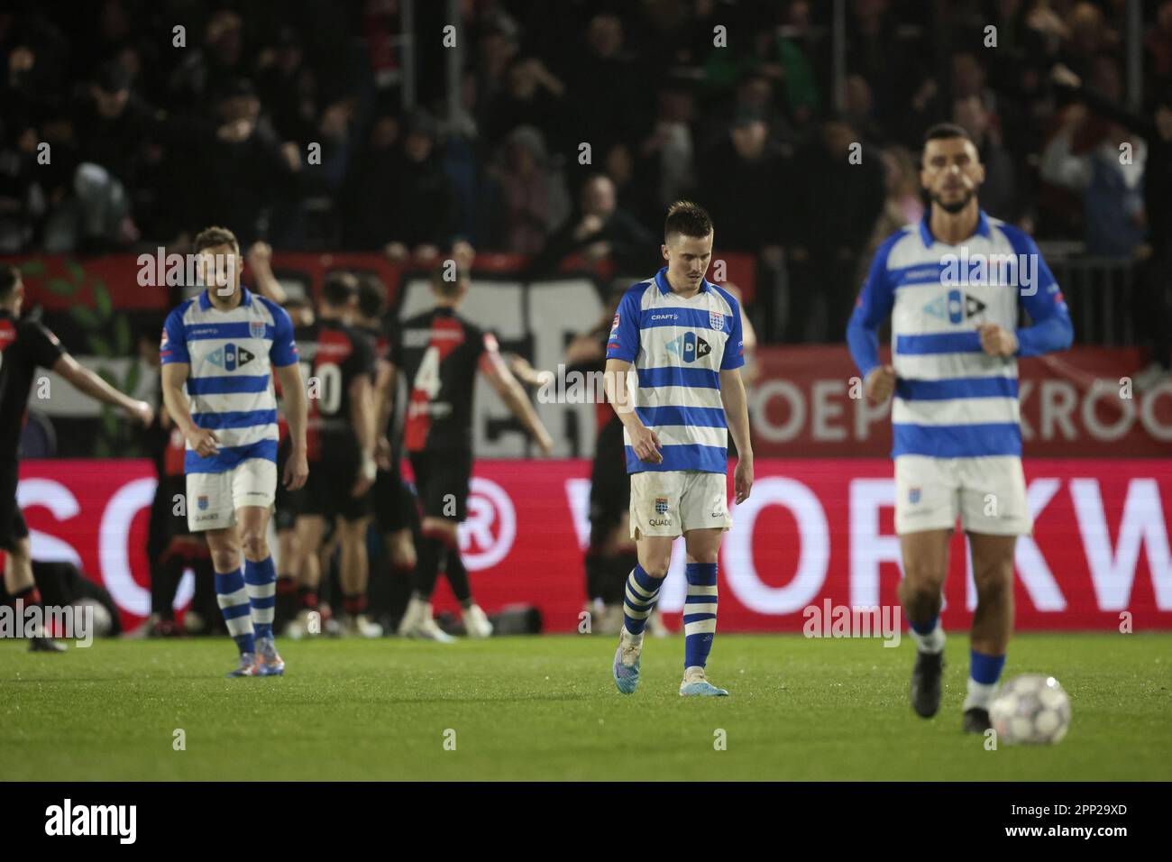 ALMERE - Players of PEC Zwolle disappointed during the Dutch Kitchen ...