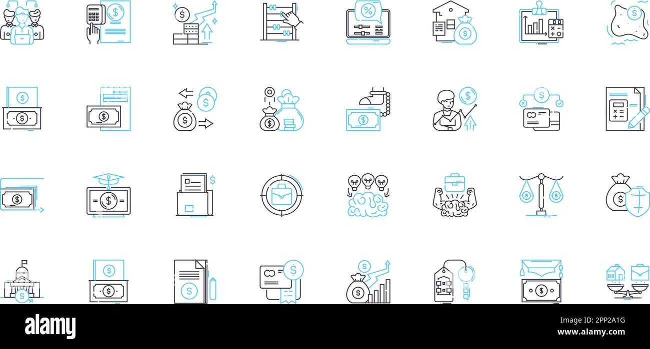 Resource Analysis Linear Icons Set Planning Evaluation