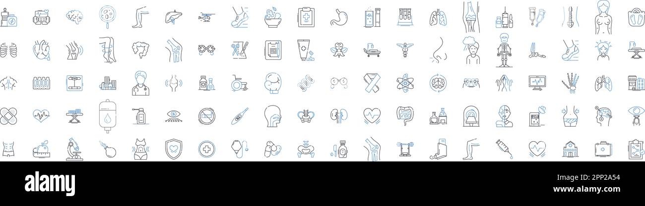 Hospital line icons collection. Healing, Patients, Health, Medicine ...