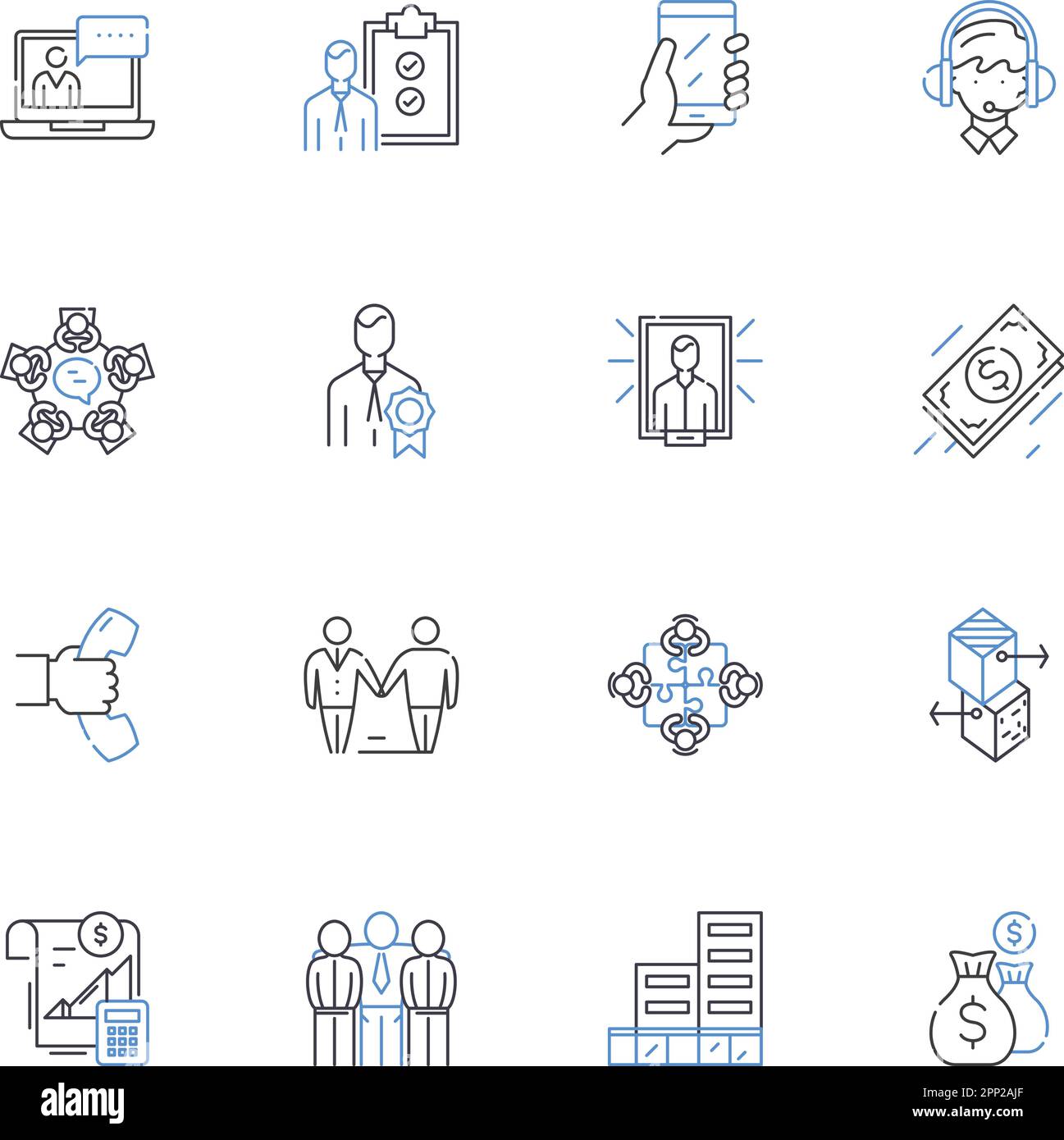 Podcast promotion line icons collection. Promotion, Marketing ...