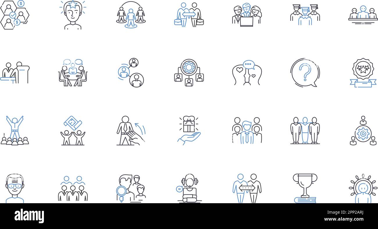 Strategic Planning line icons collection. Vision, Mission, Goals ...
