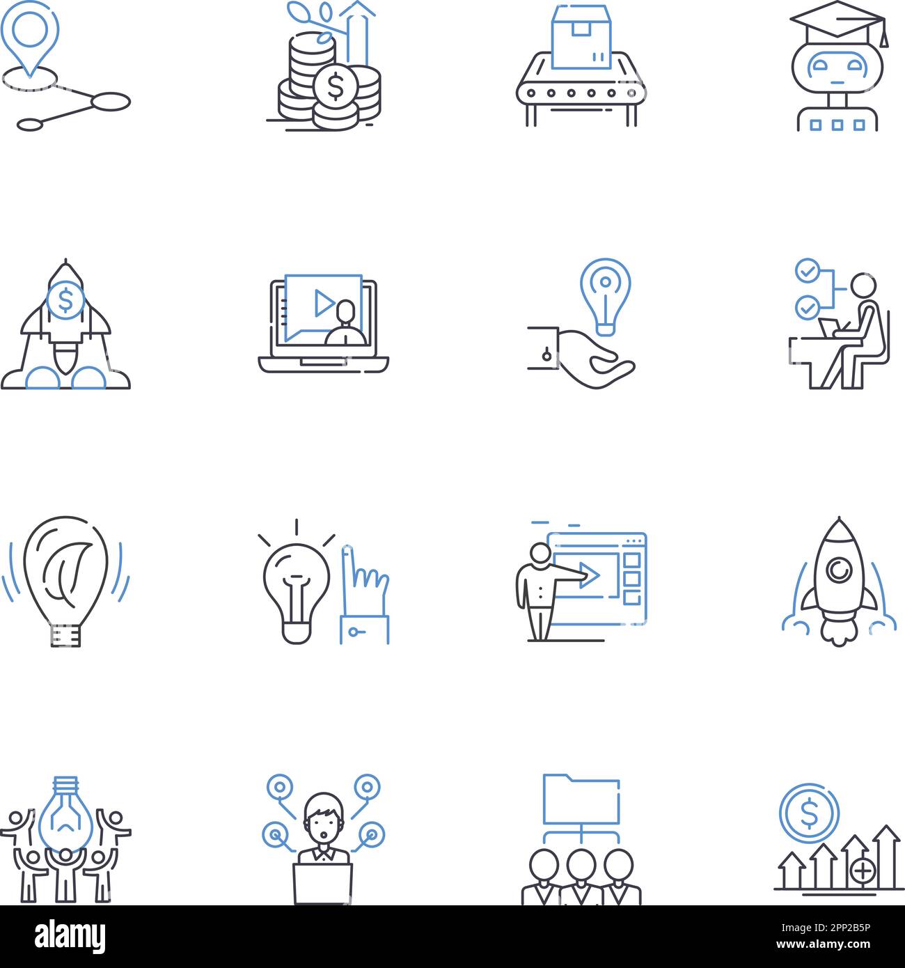 Reform line icons collection. Change, Progress, Innovation, Adjustment ...