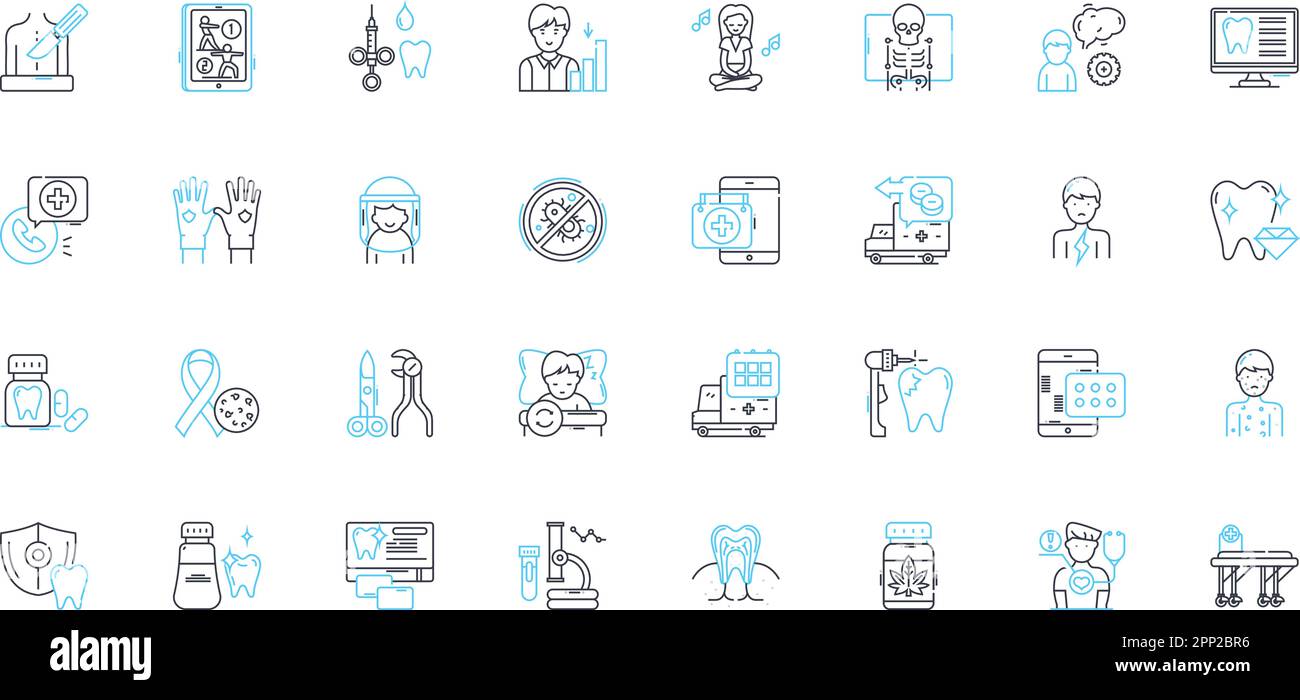 Bespoke Therapy Linear Icons Set Personalized Customized Tailored Individualized Unique