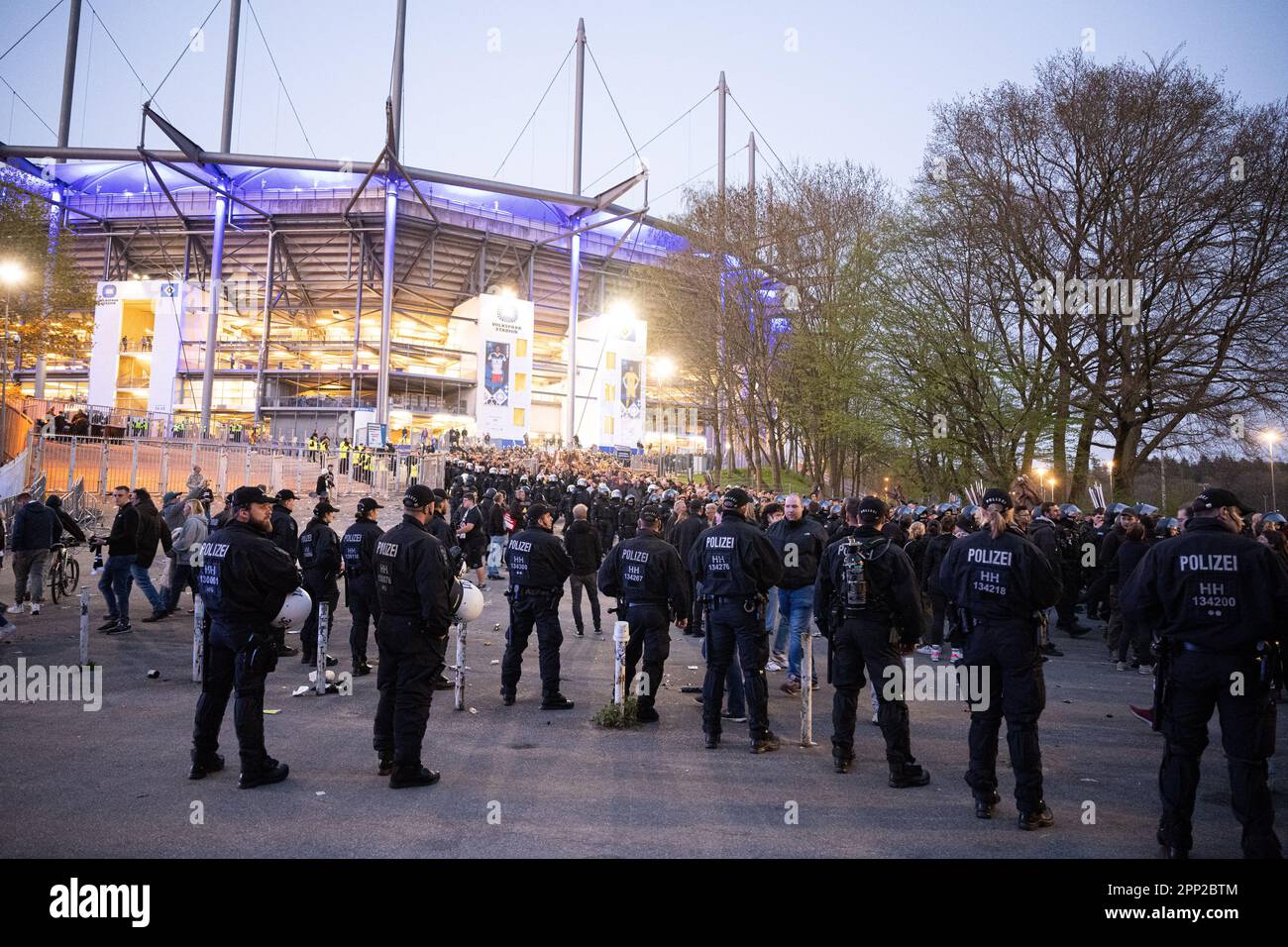 Hamburg, Germany. 21st Apr, 2023. Soccer: 2nd Bundesliga, Hamburger SV ...
