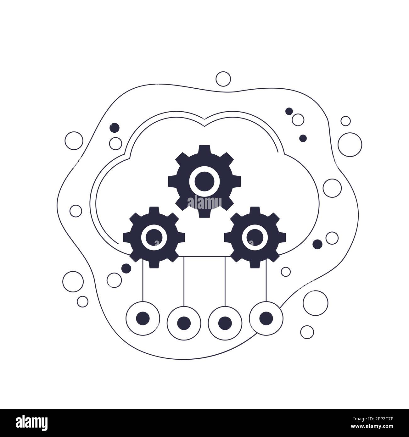 Bw cloud Stock Vector Images - Alamy