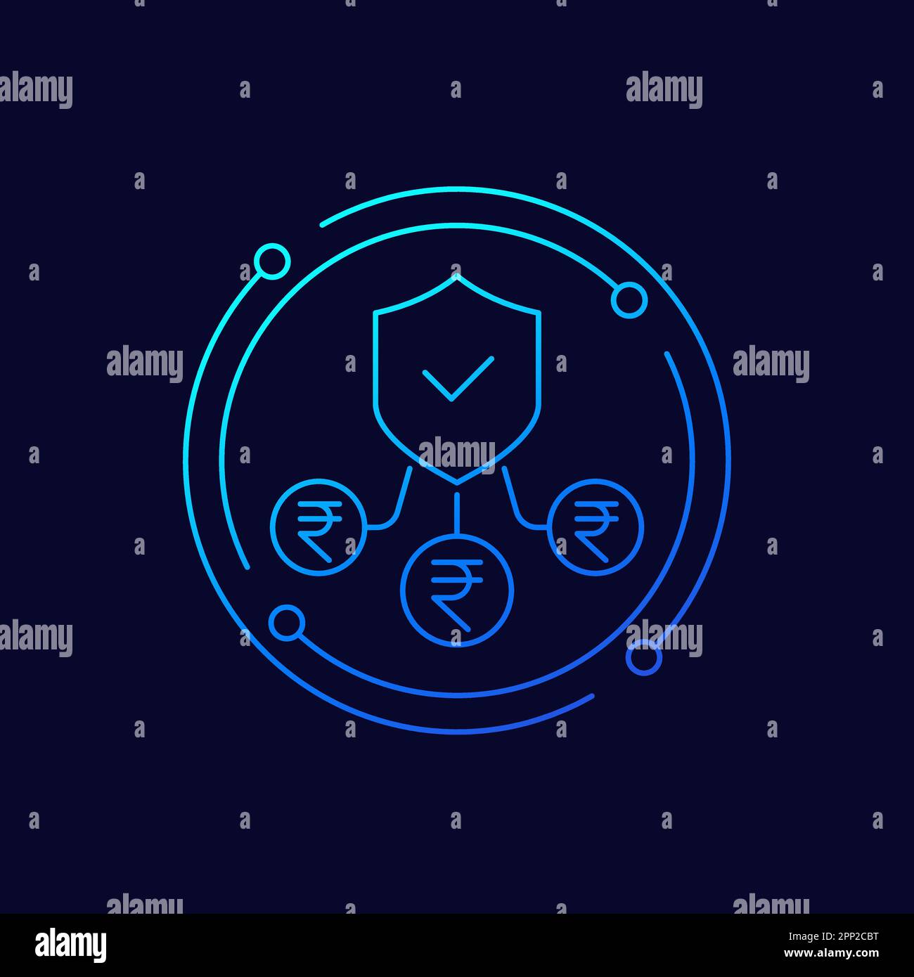 Insurance money payments icon Stock Vector Images - Alamy