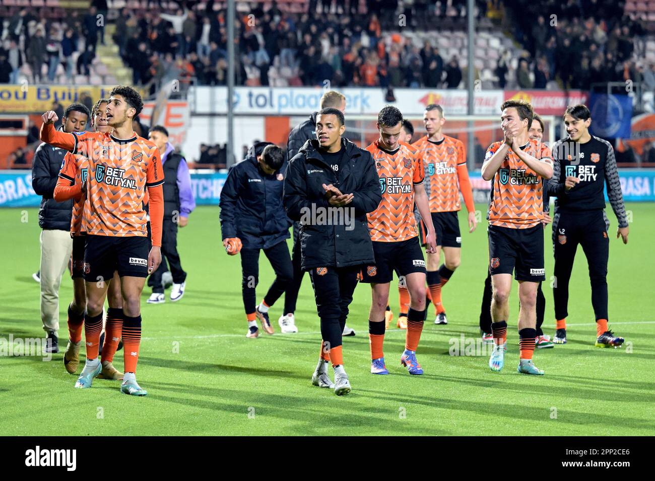 VOLENDAM - FC Volendam players after the Dutch premier league match ...