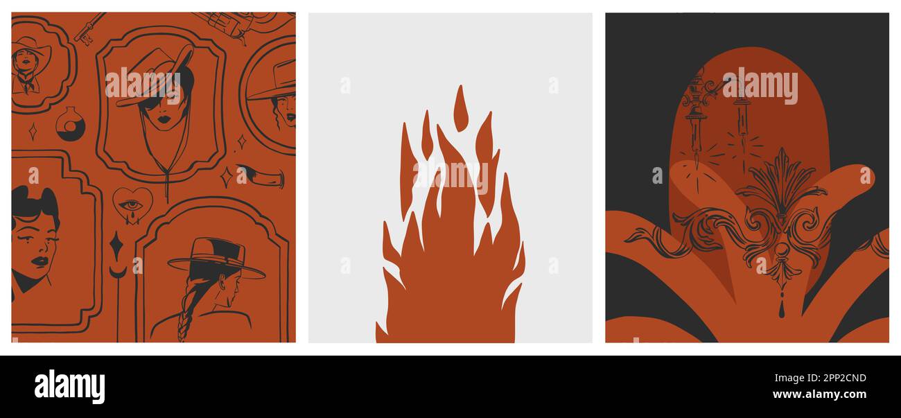 Hand drawn abstract vector graphic clipart illustrations logo set ...