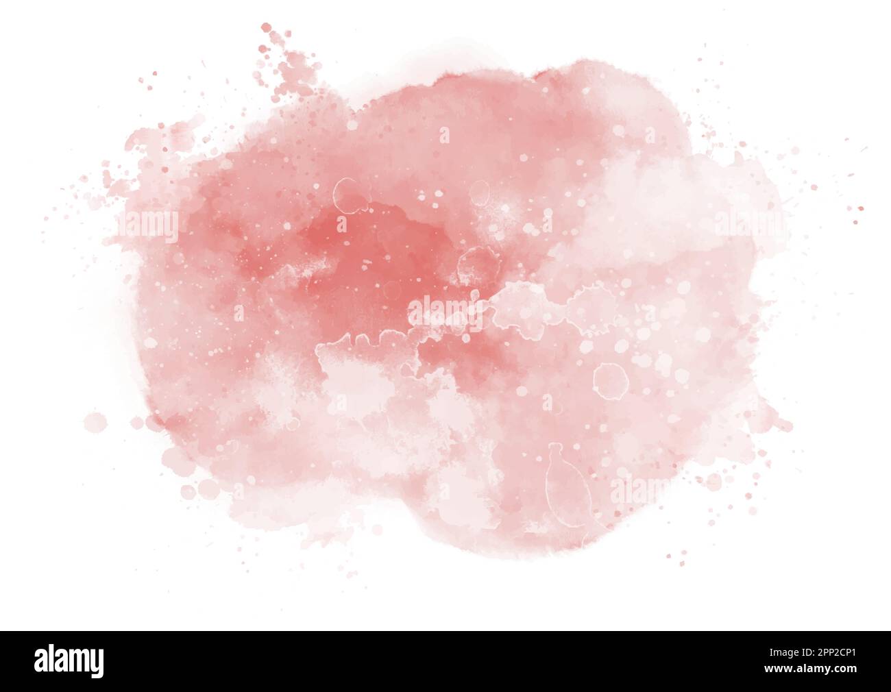 Detailed hand painted pink watercolour splatter design Stock Vector ...