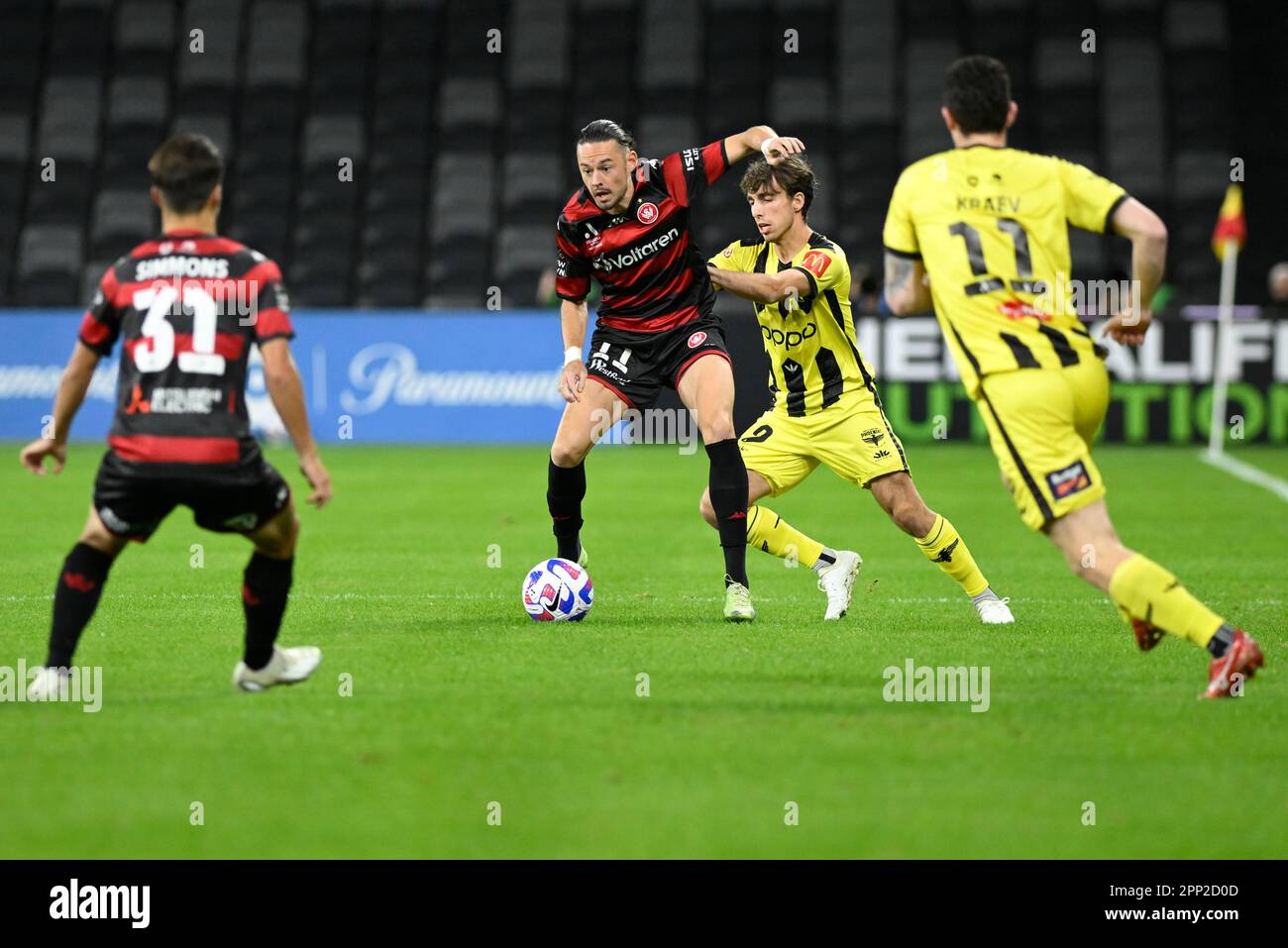 21st April 2023; CommBank Stadium, Sydney, NSW, Australia: A-League ...