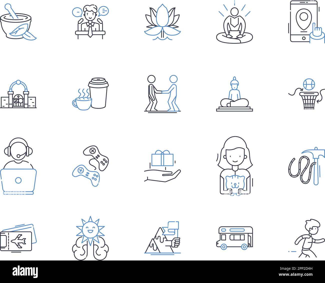 Sumptuous travel line icons collection. Opulence, Extravagance ...