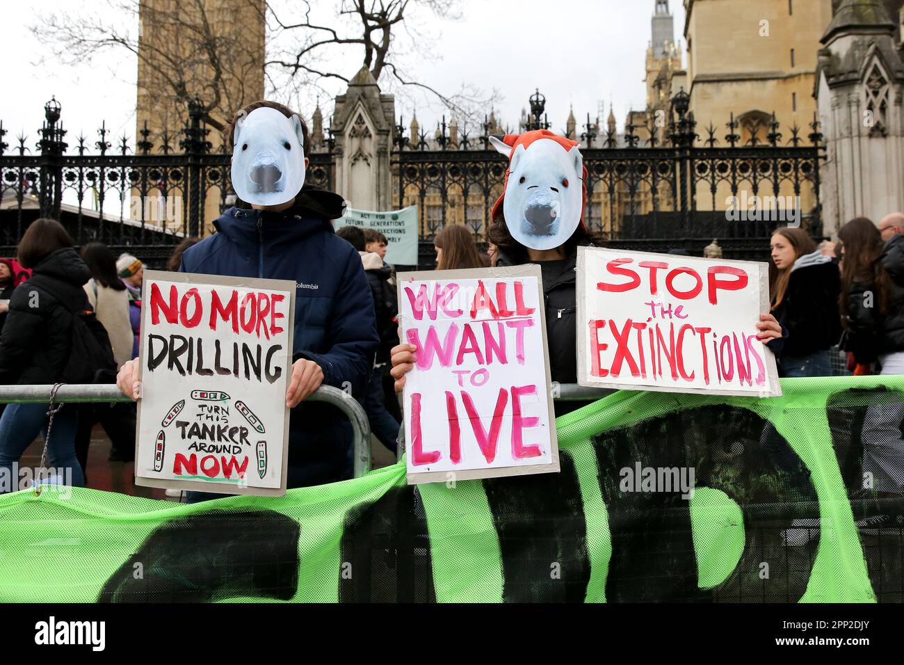 London, UK. 21st Apr, 2023. Members of Extinction Rebellion wearing ...