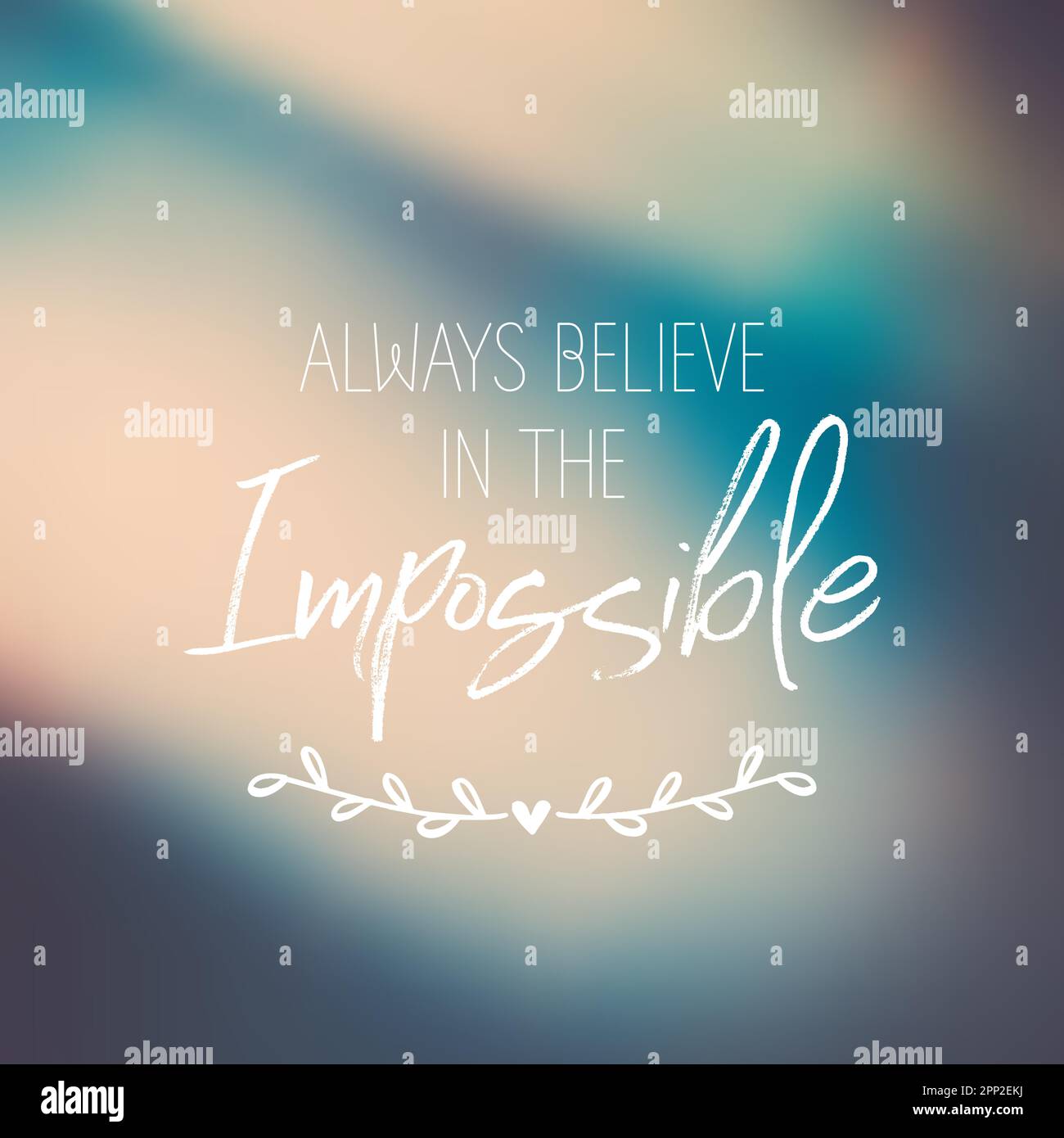 Inspirational quote on a gradient blur background Stock Vector Image ...