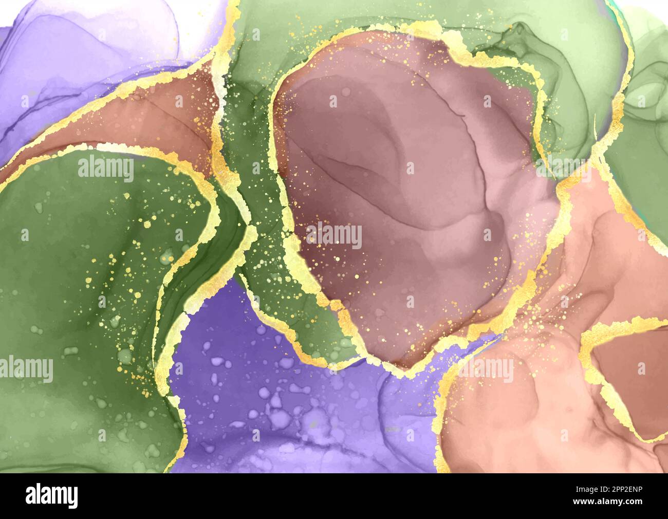 Decorative elegant coloured alcohol ink background design Stock Vector ...