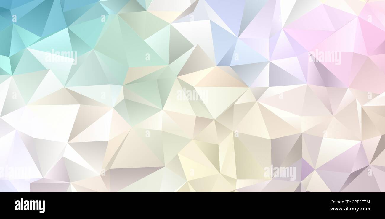 Abstract pastel unicorn coloured low poly banner design Stock Vector ...