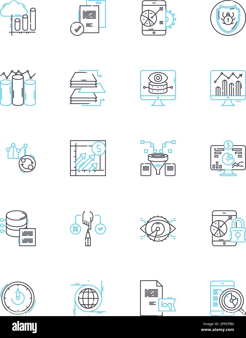 Storage facility linear icons set. Secure, Accessible, Spacious ...