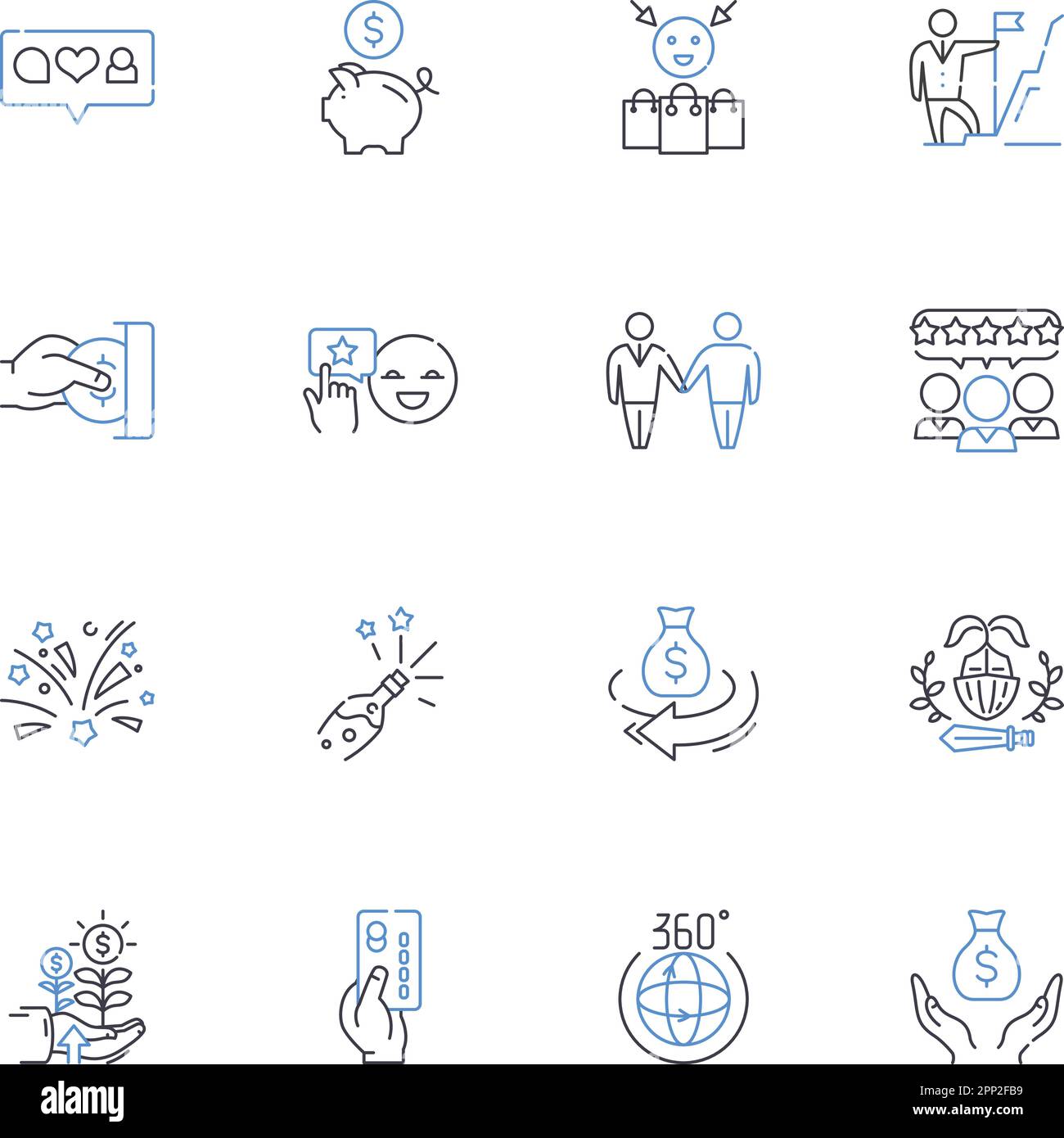Growth line icons collection. Expansion, Progress, Advancement, Development, Increase ...