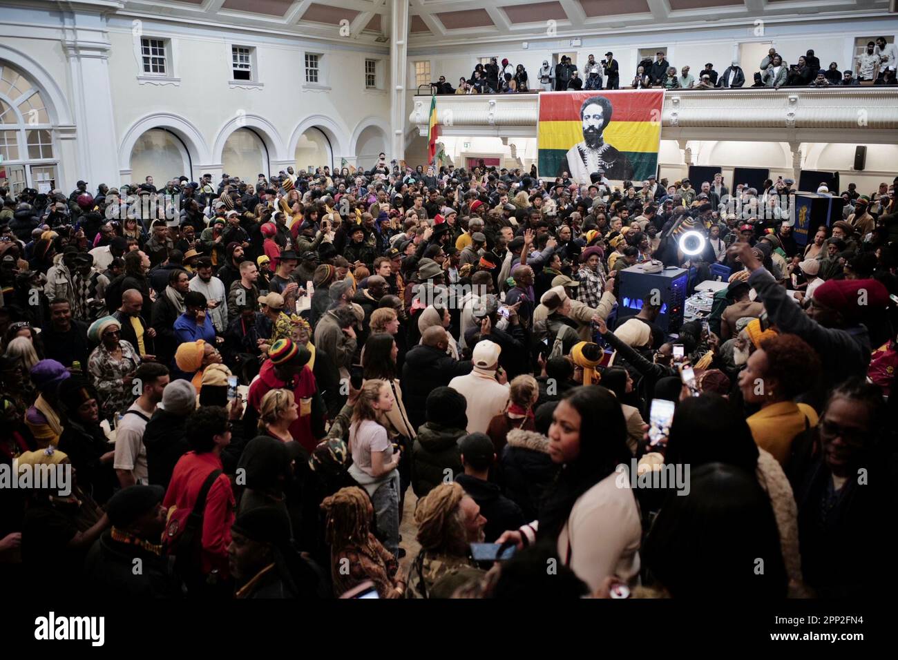 London, UK. 21st Apr 2023. The ‘Nine night’ ritual was held at ...
