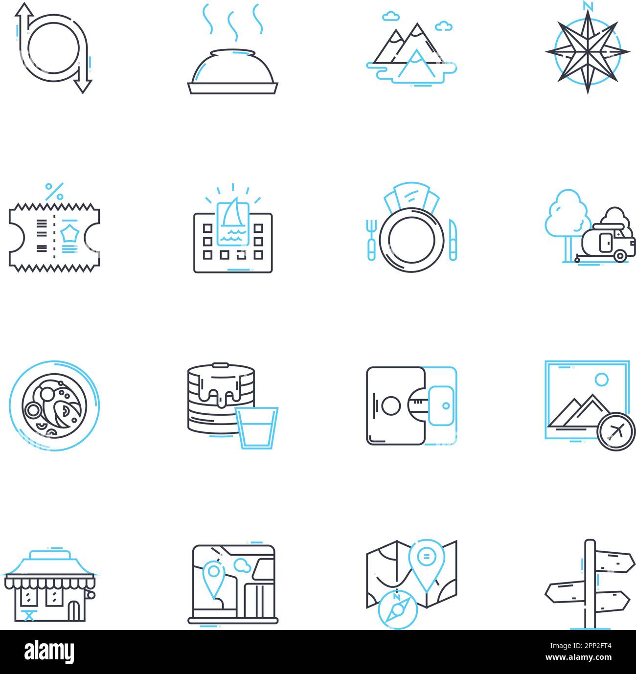 Direction linear icons set. Compass, Navigational, Course, Orientation ... Direction linear icons set. Compass, Navigational, Course, Orientation ...