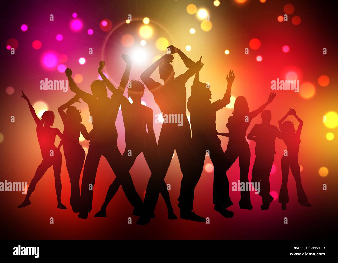 Lights crowd Stock Vector Images - Alamy
