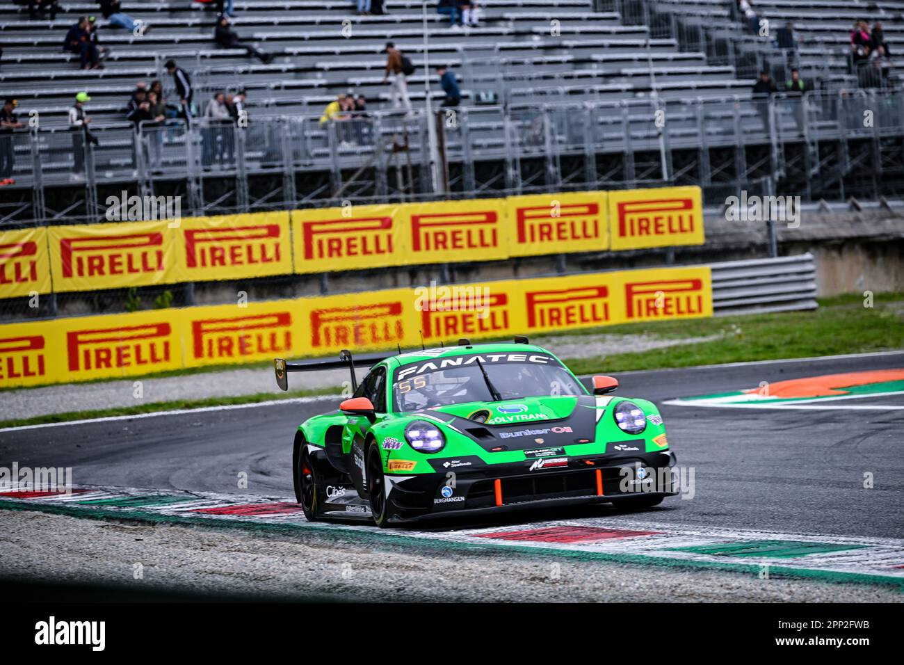 Monza, Italy. 21st Apr, 2023. Bronze test, Team Dinamic GT Huber Racing ...