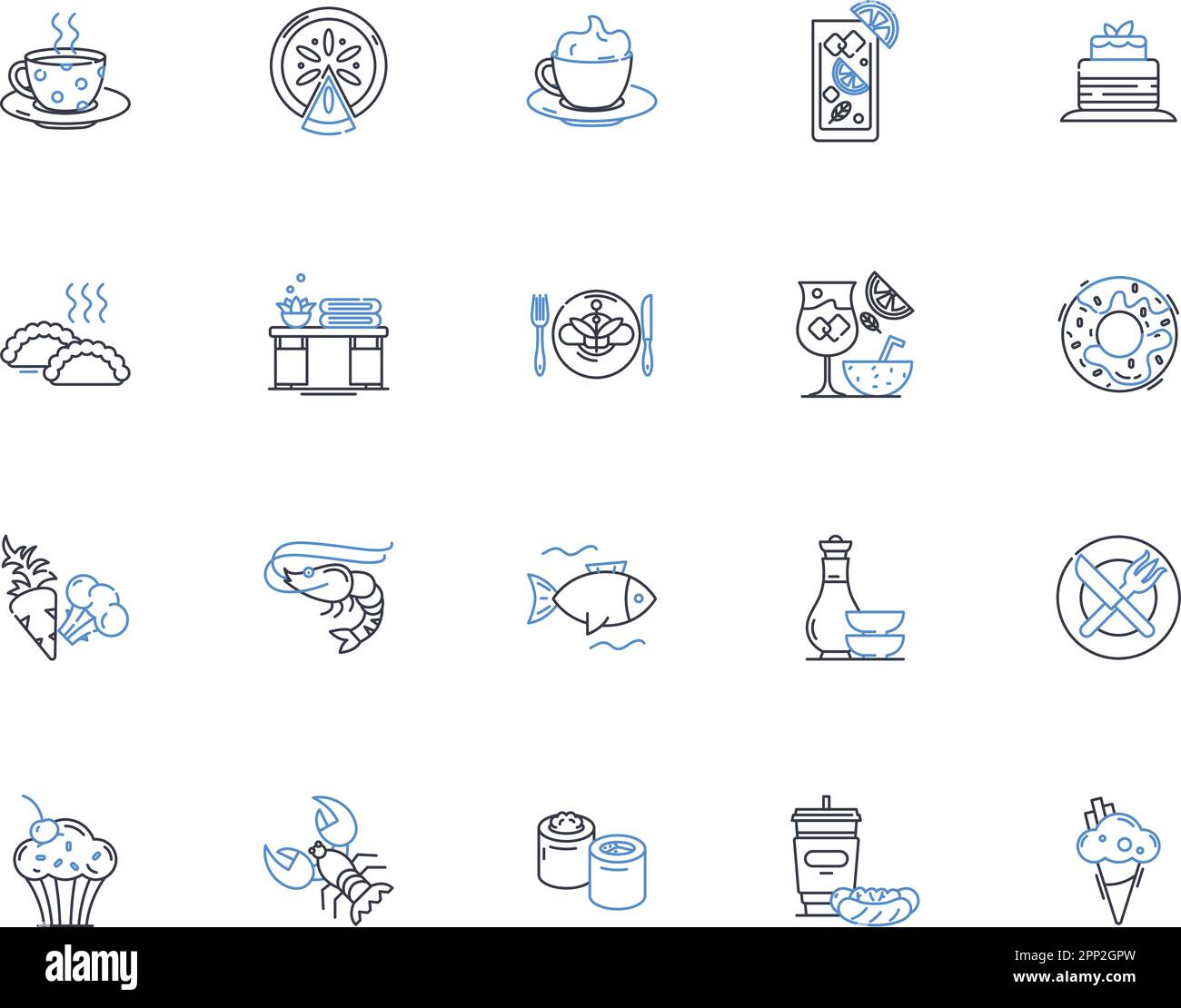 Cooking emporium line icons collection. Culinary, Gourmet, Spice ...