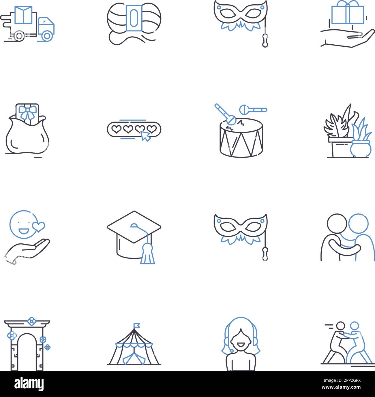 Experience line icons collection. Adventure, Joy, Empowerment ...