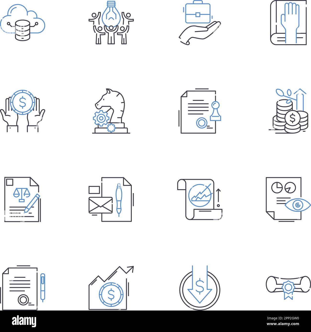 Trial Lawyer line icons collection. Advocacy, Litigation, Strategy ...