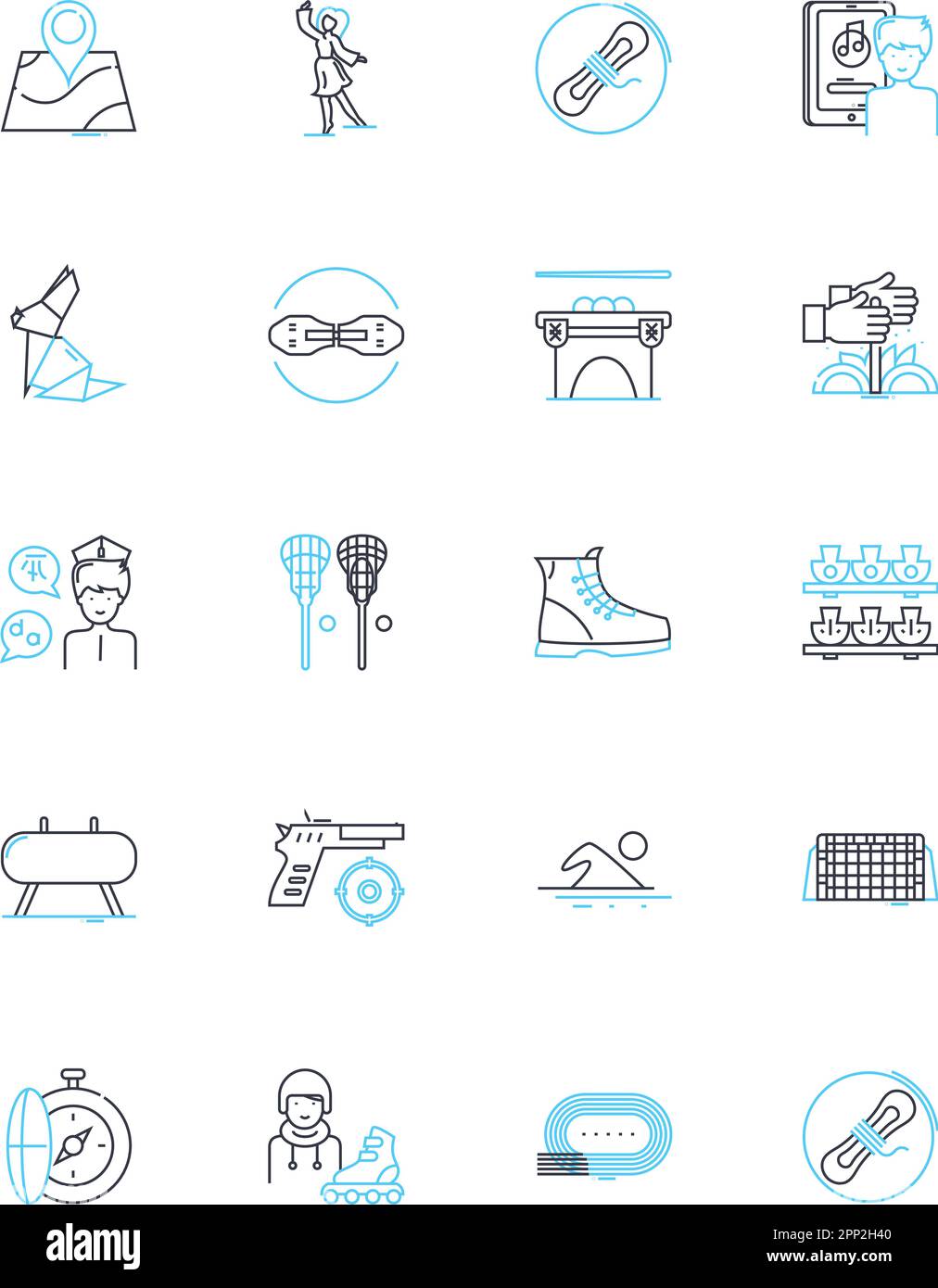 Joyful revelry linear icons set. Celebration, Cheerful, Dance, Festive ...