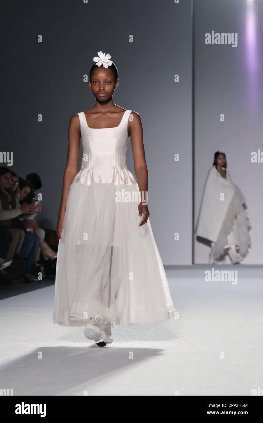 London, UK. 21st April, 2023. Korea-based designer Minju Kim, the ...