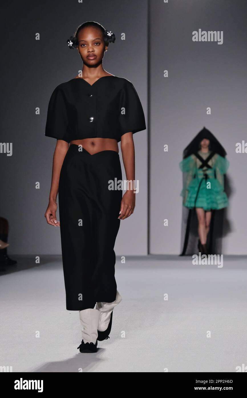 London, UK. 21st April, 2023. Korea-based designer Minju Kim, the ...