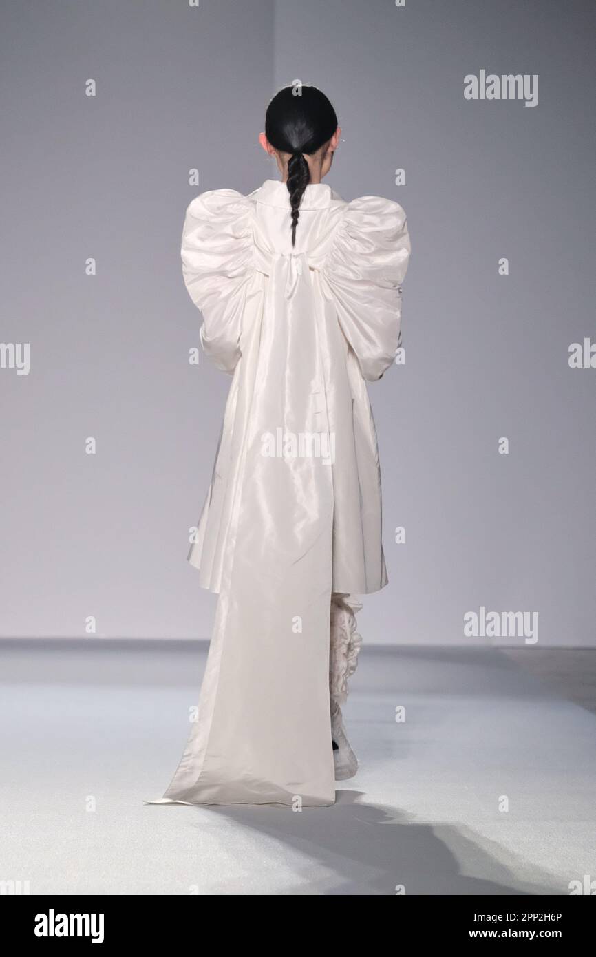 London, UK. 21st April, 2023. Korea-based designer Minju Kim, the ...