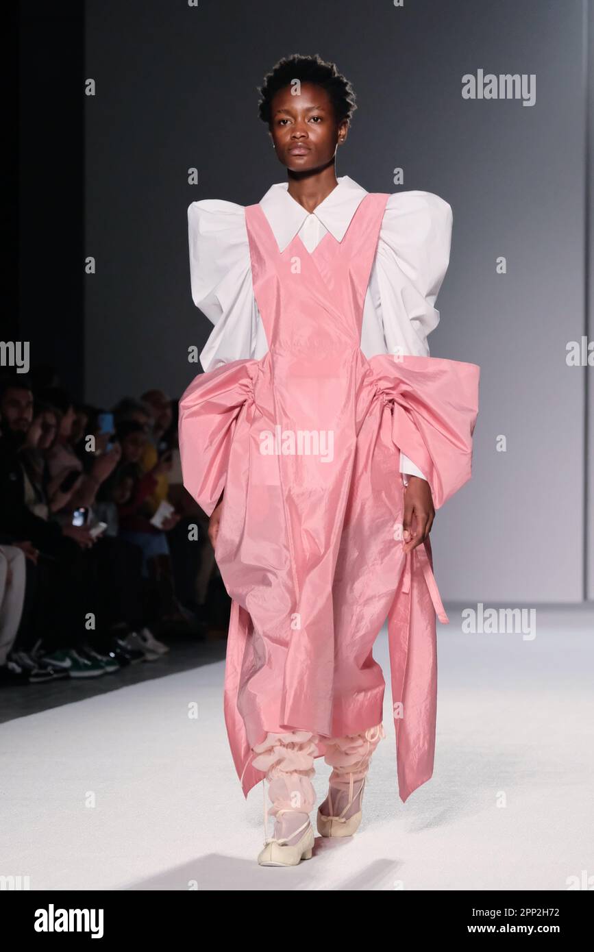 London, UK. 21st April, 2023. Korea-based designer Minju Kim, the ...