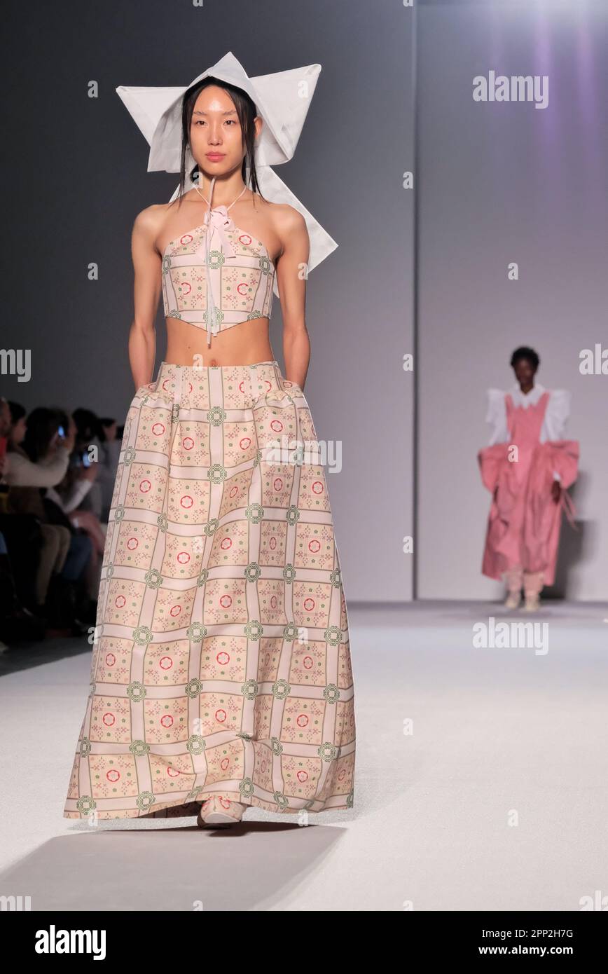 London, UK. 21st April, 2023. Korea-based designer Minju Kim, the ...