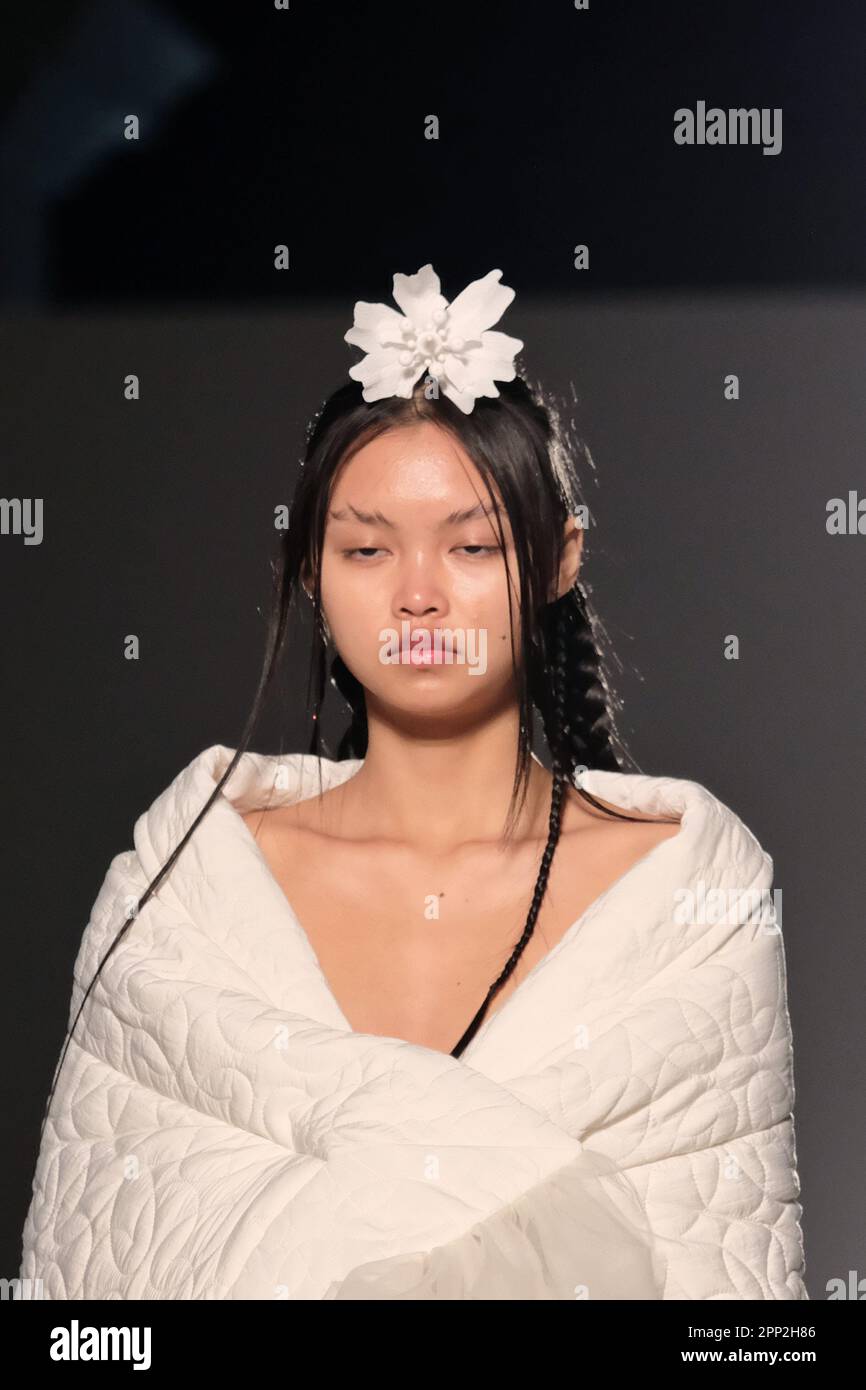 London, UK. 21st April, 2023. Korea-based designer Minju Kim, the ...