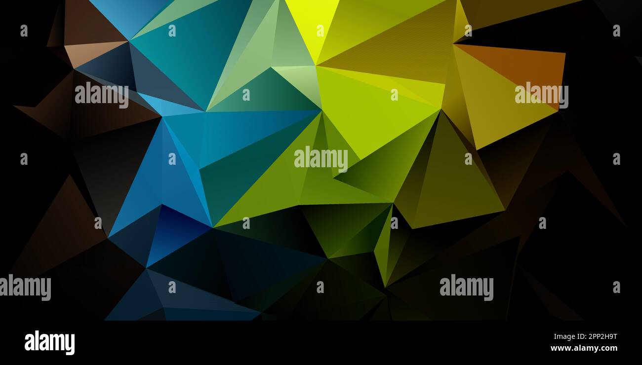 Abstract banner with a low poly design Stock Vector Image & Art - Alamy