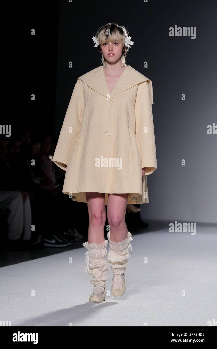 London, UK. 21st April, 2023. Korea-based designer Minju Kim, the ...