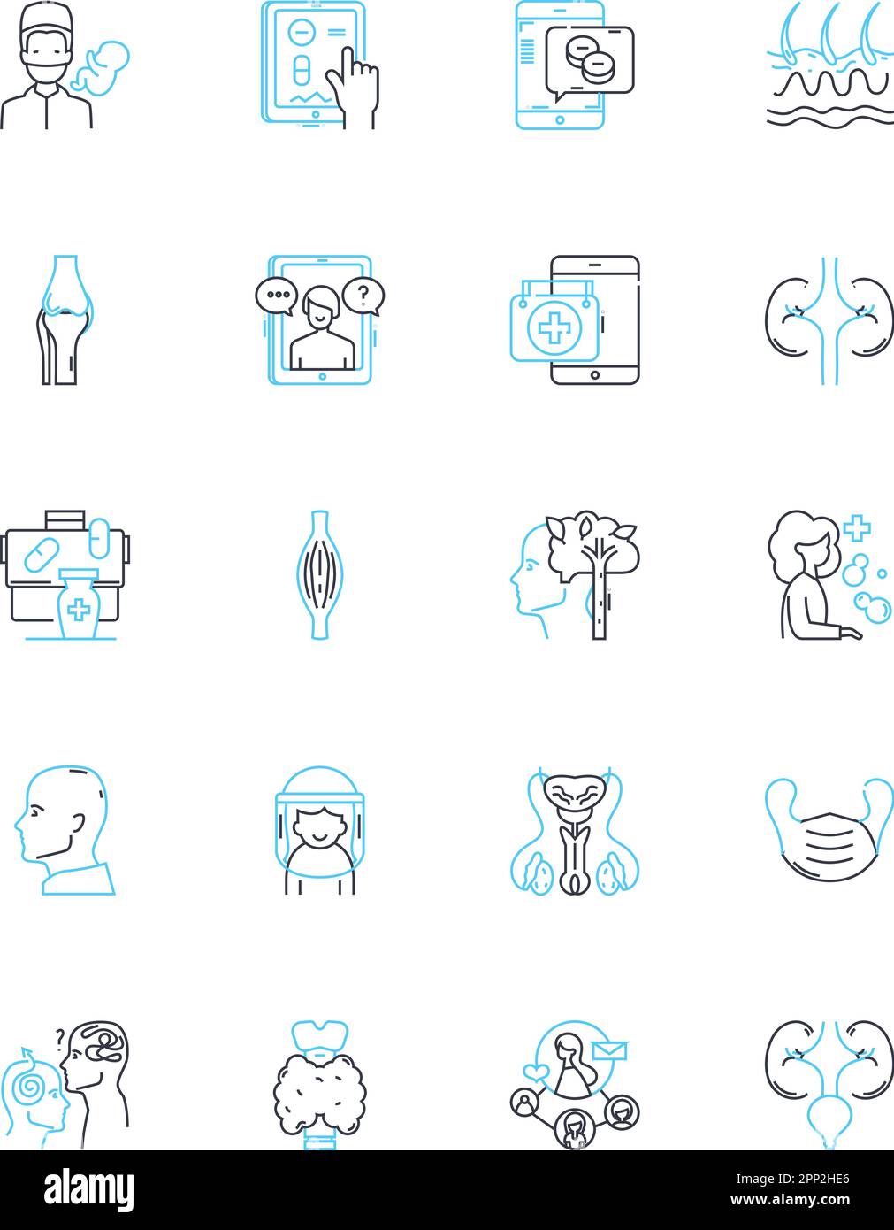 Form Linear Icons Set Input Layout Template Design Shape Structure Worksheet Line Vector