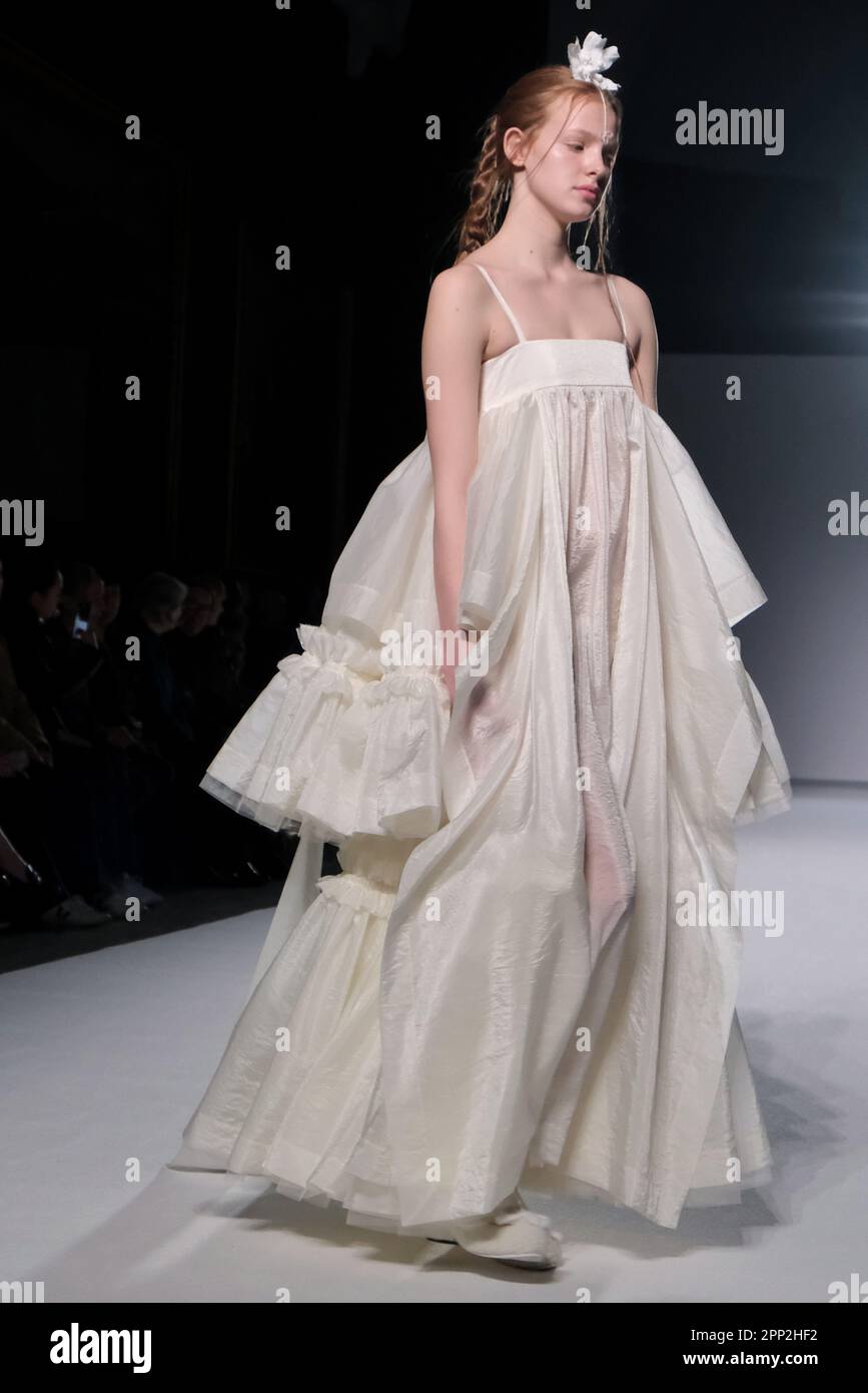 London, UK. 21st April, 2023. Korea-based designer Minju Kim, the ...