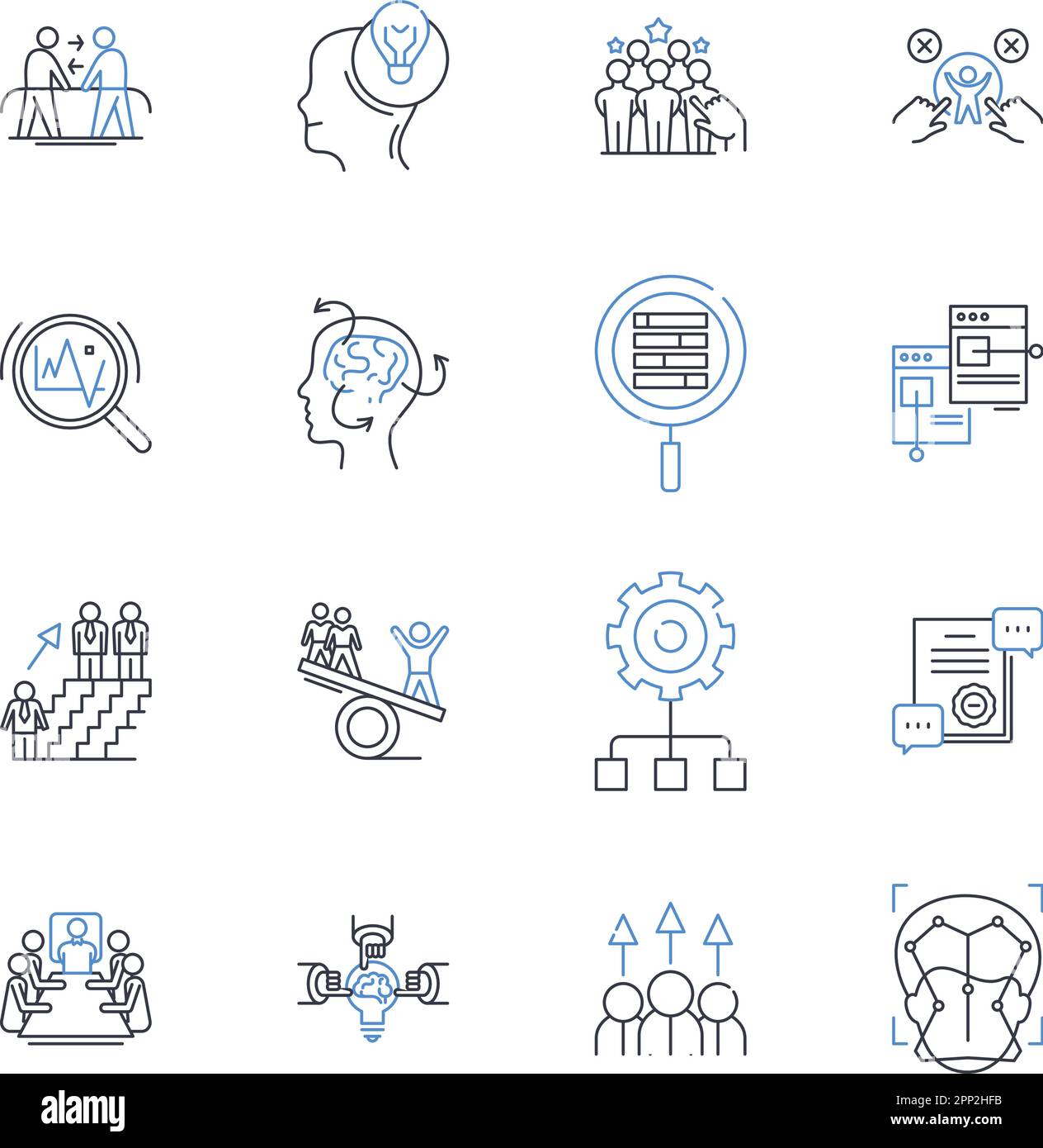 Coalition group line icons collection. Unity, Collaboration, Alliance ...